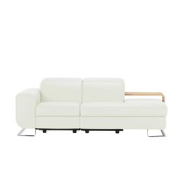 JOOP! Ledersofa 8151 ¦ weiß ¦ Maße (cm): B: 211 H: 74 T: 111