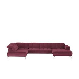 Lounge Collection Wohnlandschaft Sarina ¦ rot ¦ Maße (cm): B: 383 H: