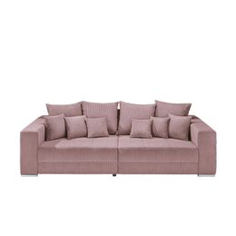 U.N.O uno Bigsofa aus Cordstoff Ricardo ¦ rosa/pink ¦ Maße (cm): B: 262 H: