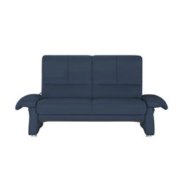 himolla Ledersofa 6001 ¦ blau ¦ Maße (cm): B: 173 H: 102 T: 86