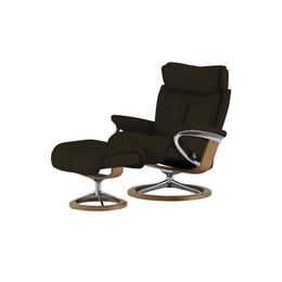 stressless Relaxsessel mit Hocker Leder Magic M ¦ braun ¦ Maße (cm):