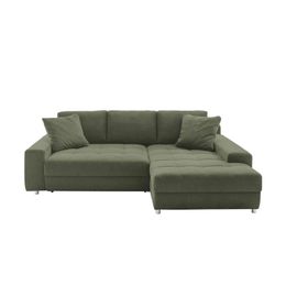 bobb Ecksofa Arissa de Luxe ¦ grün ¦ Maße (cm): B: 258 H: 84 T: 181