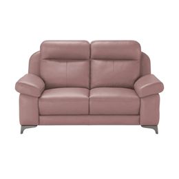 Wohnwert Sofa 2-sitzig aus Echtleder Arianna ¦ rosa/pink ¦ Maße (cm):