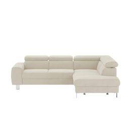 U.N.O uno Ecksofa Los Angeles ¦ creme ¦ Maße (cm): B: 249 H: 72 T: 207