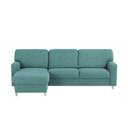 Smart Ecksofa Valencia ¦ türkis/petrol ¦ Maße (cm): B: 253 H: 90 T: