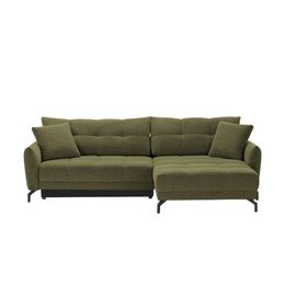 bobb Ecksofa Casandra de Luxe ¦ grün ¦ Maße (cm): B: 284 H: 91 T: 1