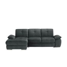 Höffner Ecksofa Gladys ¦ schwarz ¦ Maße (cm): B: 282 H: 103 T: 197