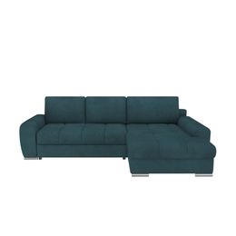 bobb Ecksofa mit Funktion Soumia ¦ türkis/petrol ¦ Maße (cm): B: 28