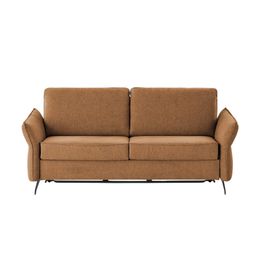 Höffner Schlafsofa mit Schlaffunktion Collin ¦ orange ¦ Maße (cm): B: 192 H: