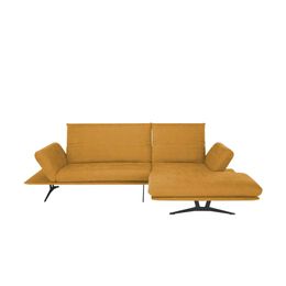 Koinor Ecksofa aus Flachgewebe Francis ¦ orange ¦ Maße (cm): B: 284