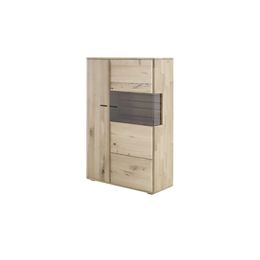 Höffner Kombi-Highboard Onna ¦ holzfarben ¦ Maße (cm): B: 94 H: 140 T: 37