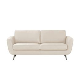 Soho Ledersofa Smilla ¦ weiß ¦ Maße (cm): B: 197 H: 85 T: 93