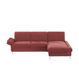 Höffner Ecksofa Diva Lounge Vital ¦ rot ¦ Maße (cm): B: 265 H: 85 T: 205