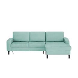 Höffner Ecksofa Coline Move ¦ blau ¦ Maße (cm): B: 258 H: 85 T: 185