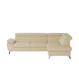 U.N.O uno Ecksofa Apollo ¦ beige ¦ Maße (cm): B: 268 H: 81 T: 210