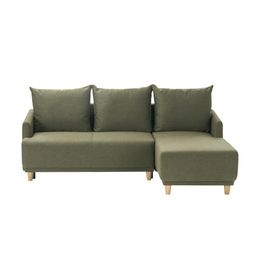 Höffner Ecksofa Lidya ¦ grün ¦ Maße (cm): B: 220 H: 94 T: 161