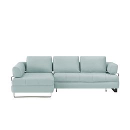 switch Ecksofa in Lederoptik Havana ¦ blau ¦ Maße (cm): B: 272 H: 89