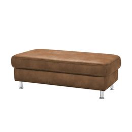 Mein Sofa bold XXL Hocker Veit ¦ braun ¦ Maße (cm): B: 130 H: 46 T: