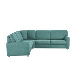 Smart Ecksofa Valencia ¦ türkis/petrol ¦ Maße (cm): B: 236 H: 90 T: