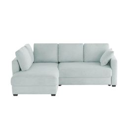 bobb Ecksofa mit Boxspringpolsterung Lisa de Luxe ¦ blau ¦ Maße (cm)