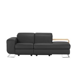 JOOP! Ledersofa 8151 ¦ schwarz ¦ Maße (cm): B: 211 H: 74 T: 111