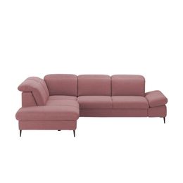 U.N.O uno Ecksofa Serra ¦ rosa/pink ¦ Maße (cm): B: 268 H: 81 T: 215