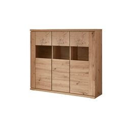 U.N.O uno Highboard Gigant ¦ holzfarben ¦ Maße (cm): B: 146 H: 131 T: 42