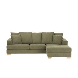 Soho Ecksofa Franka ¦ grün ¦ Maße (cm): B: 268 H: 87 T: 161