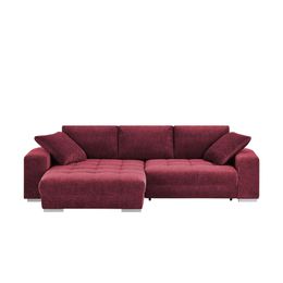 bobb Ecksofa mit Schlaffunktion Caro ¦ rot ¦ Maße (cm): B: 305 H: 87