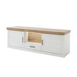 maison bleue TV-Element Zara ¦ weiß ¦ Maße (cm): B: 181 H: 62 T: 50