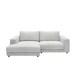 Jette Home Ecksofa in Feincord Sila ¦ grau ¦ Maße (cm): B: 250 H: 85