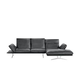 Koinor Ecksofa Echtleder Francis ¦ schwarz ¦ Maße (cm): B: 314 H: 93