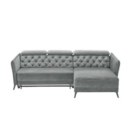 Smart Ecksofa Kavita ¦ grau ¦ Maße (cm): B: 254 H: 85 T: 199