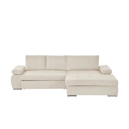 Smart Ecksofa Ibby ¦ creme ¦ Maße (cm): B: 294 H: 73 T: 173