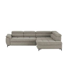 switch Ecksofa aus Flachgewebe Denvo ¦ grau ¦ Maße (cm): B: 290 H: 94