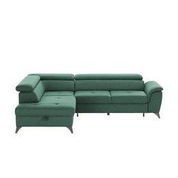 switch Ecksofa Aldeia ¦ grün ¦ Maße (cm): B: 252 H: 70 T: 200