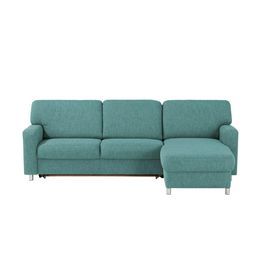 Smart Ecksofa Valencia ¦ türkis/petrol ¦ Maße (cm): B: 267 H: 90 T: