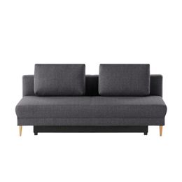 Höffner Schlafsofa mit Schlaffunktion Genua ¦ grau ¦ Maße (cm): B: 205 H: 89