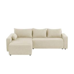 Smart Ecksofa Fania ¦ beige ¦ Maße (cm): B: 257 H: 72 T: 208