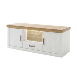 maison bleue TV-Element Zara ¦ weiß ¦ Maße (cm): B: 154 H: 62 T: 50