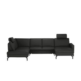 meinSofa Wohnlandschaft Grace ¦ schwarz ¦ Maße (cm): B: 332 T: 220