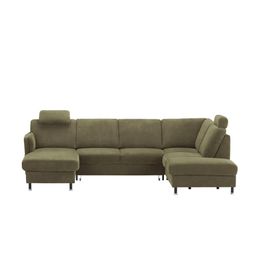 meinSofa Wohnlandschaft Veit ¦ grün ¦ Maße (cm): B: 305 H: 90 T: 200