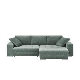 bobb Ecksofa mit Schlaffunktion Caro ¦ blau ¦ Maße (cm): B: 305 H: 8