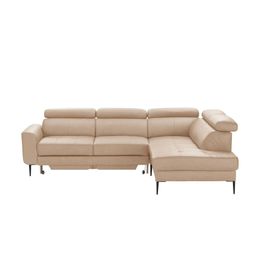 Max Schelling Ecksofa Momentum ¦ beige ¦ Maße (cm): B: 262 H: 92 T: