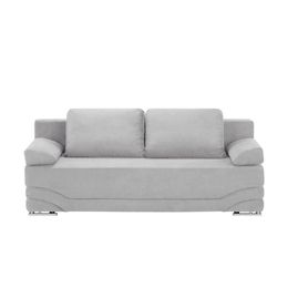 Höffner Schlafsofa Venice ¦ silber ¦ Maße (cm): B: 202 H: 93 T: 97