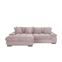 bobb Ecksofa mit trendigem Cordbezug Hella ¦ rosa/pink ¦ Maße (cm): B