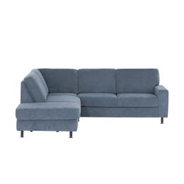 meinSofa Ecksofa Jana ¦ blau ¦ Maße (cm): B: 237 H: 85 T: 235