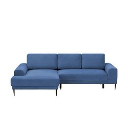 switch Ecksofa aus Cord Capitol ¦ blau ¦ Maße (cm): B: 276 H: 89 T: 1