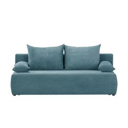 Höffner Schlafsofa Libia ¦ türkis/petrol ¦ Maße (cm): B: 200 H: 90 T: 91