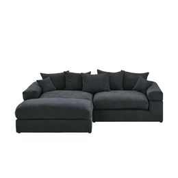 Smart Ecksofa Lionore ¦ schwarz ¦ Maße (cm): B: 266 H: 86 T: 203